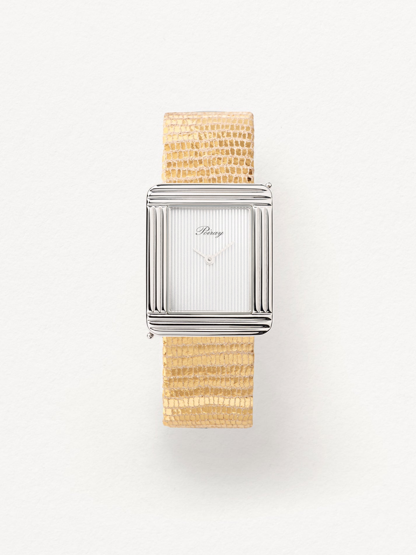 Bracelet De Montre Chèvre Façon Lézard Doré | Maison Poiray – Poiray ...