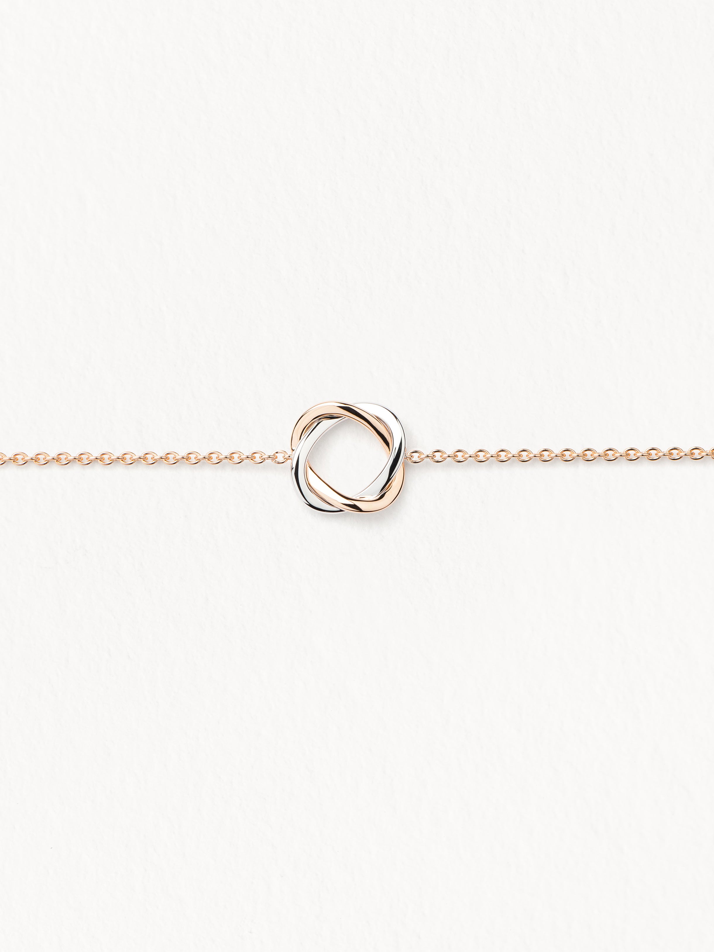 Tresse Rose and White Gold Bracelet - Jewellery - Poiray – Poiray Paris