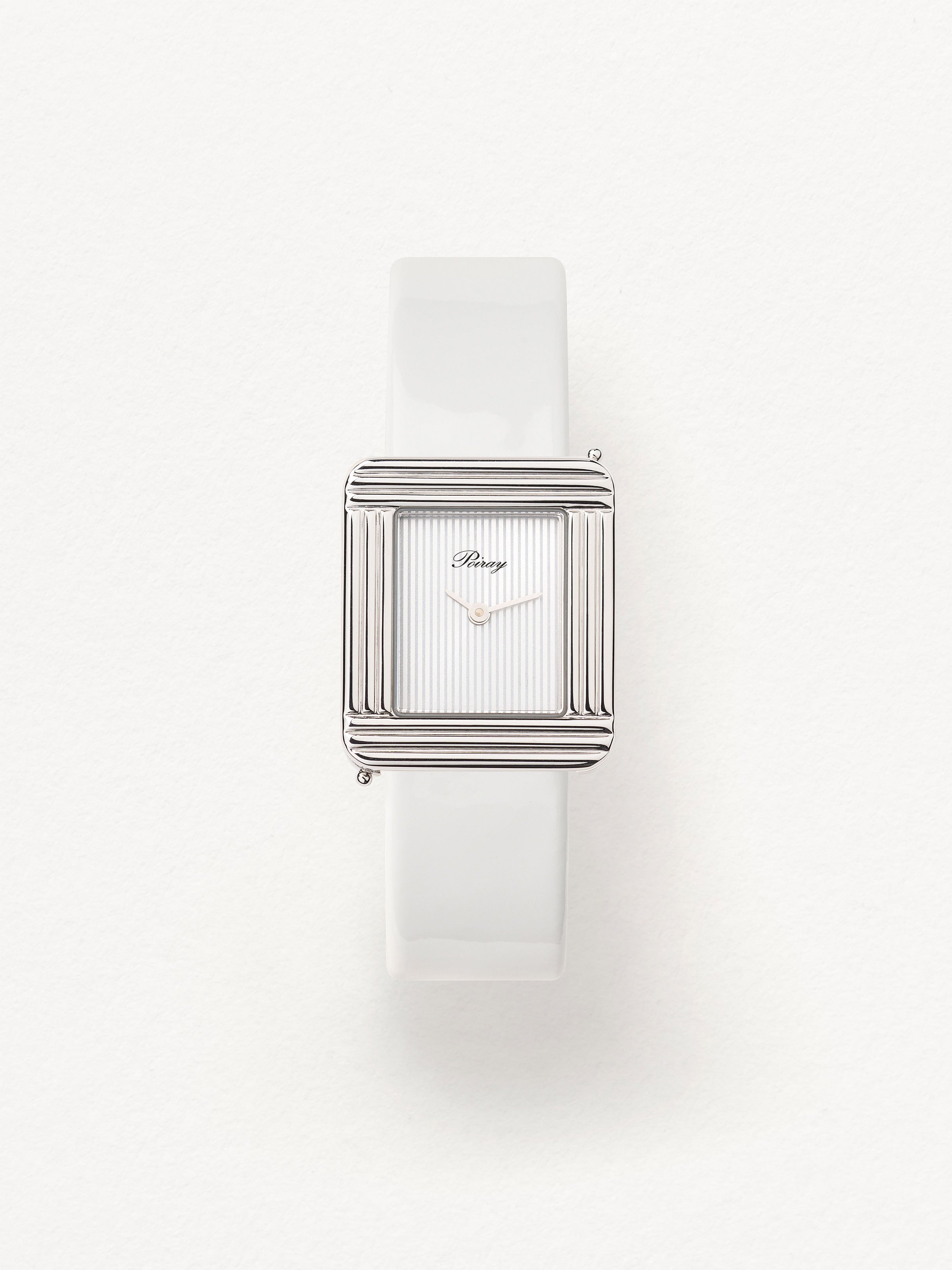 White Glossy Calf Watch Strap | Maison Poiray – Poiray Paris Eshop