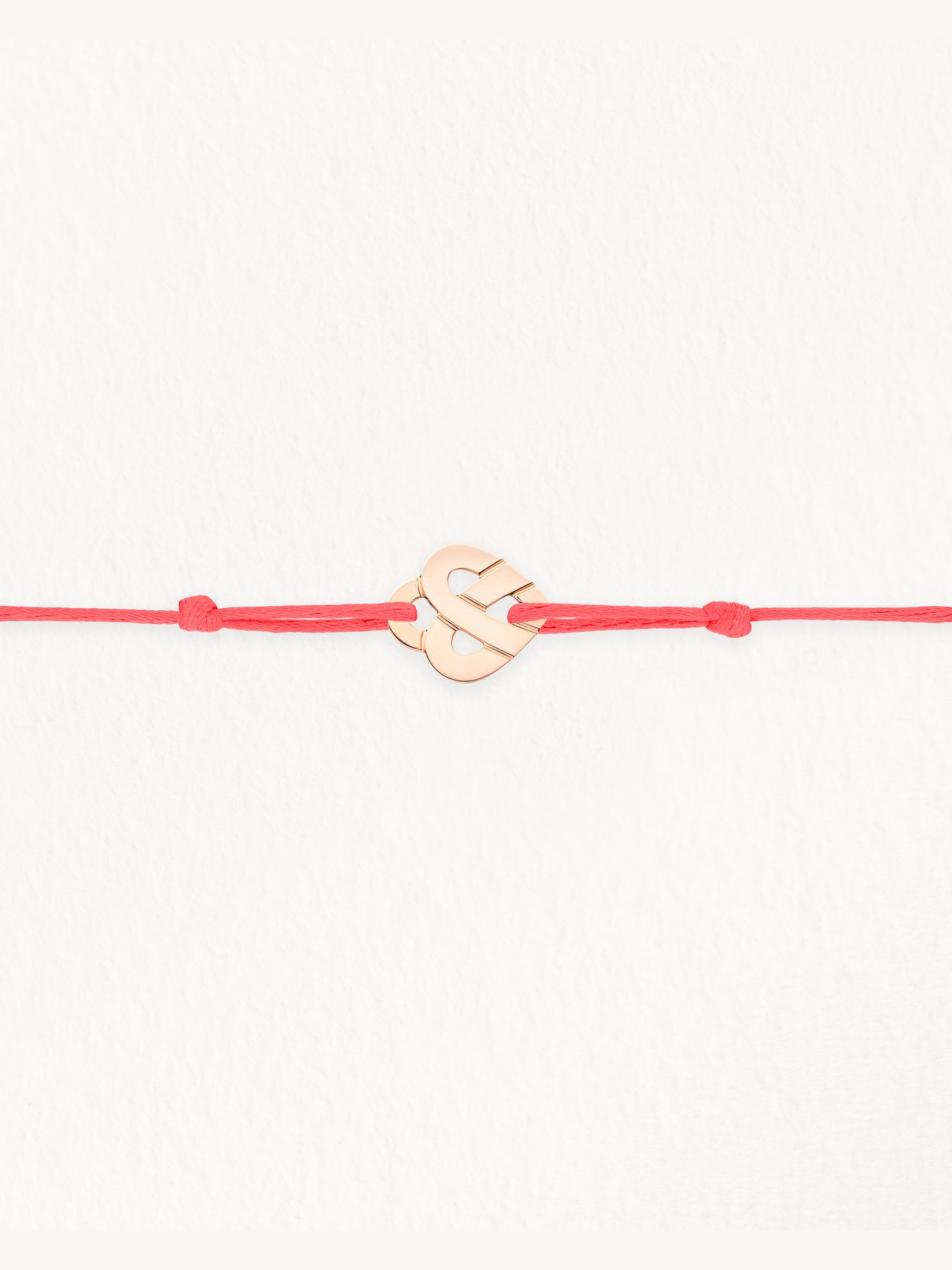 Bracelet Cœur Entrelacé Or rose Cordon - Joaillerie - Poiray – Poiray ...